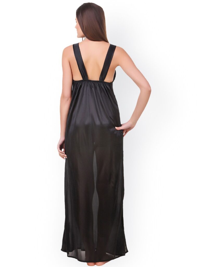 Night dress Nightwear Two Piece Satin Silk Nighty For Women - Fancyra
